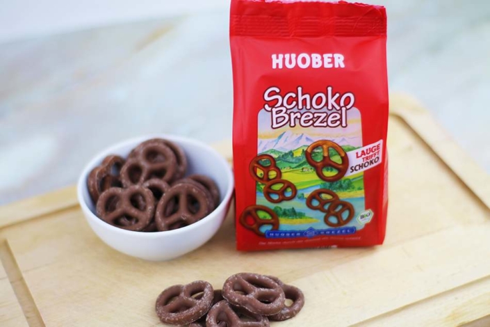 Bio Schoko Brezel (100g), Huober Brezel - Bauerntüte